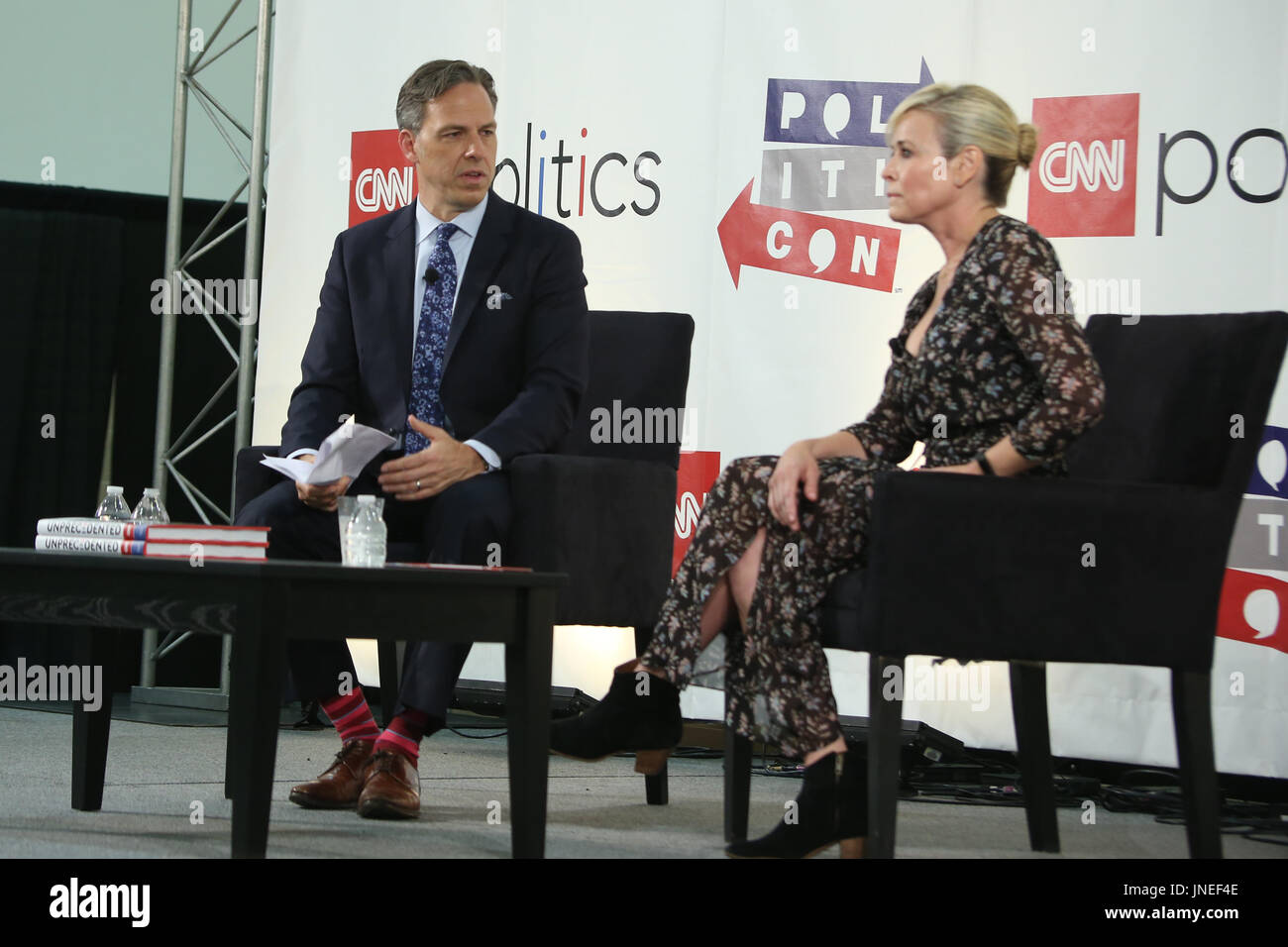 Pasadena, Ca. 29th July, 2017. Jake Tapper and Chelsea Handler pictured ...