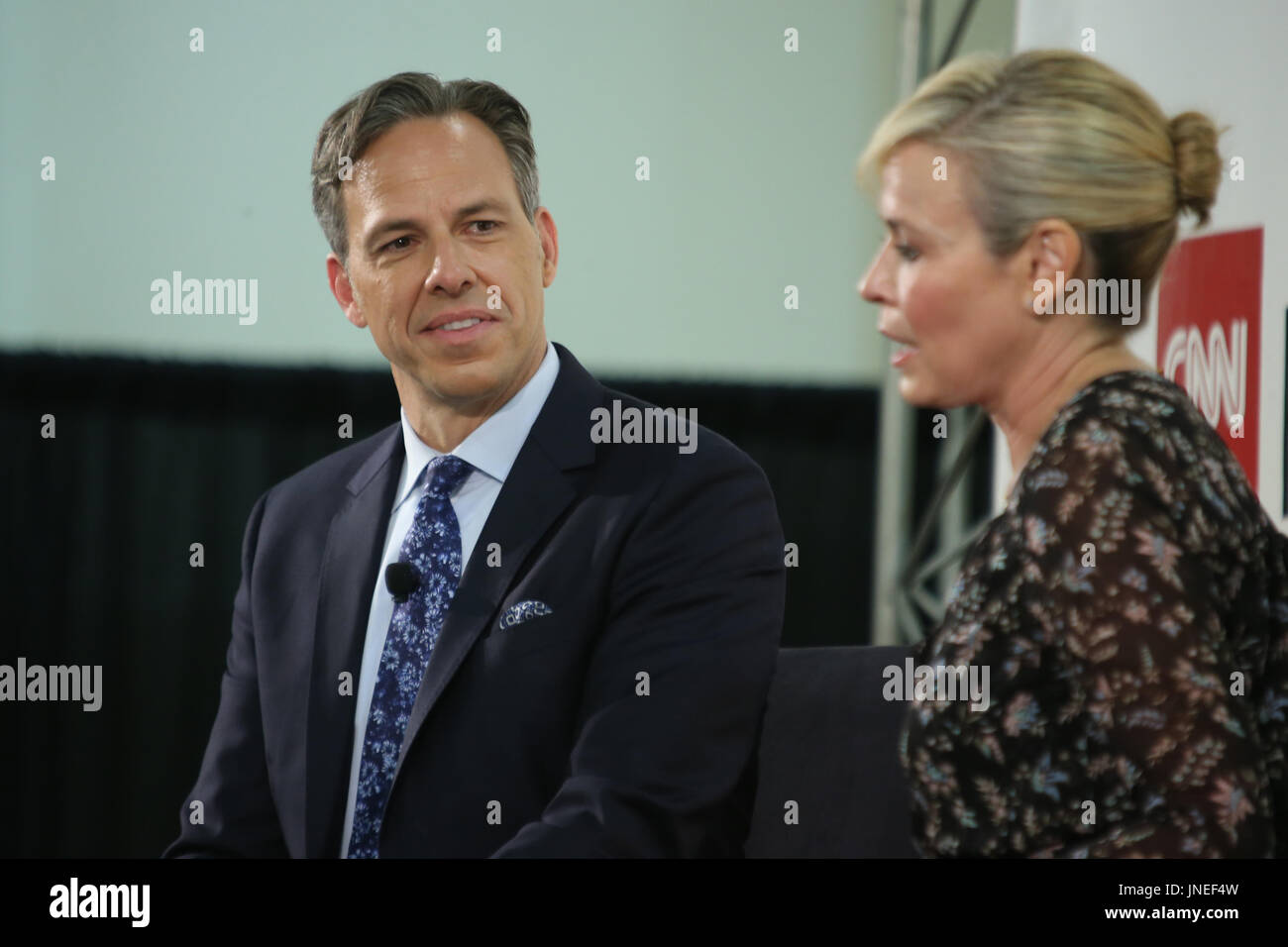 Pasadena, Ca. 29th July, 2017. Jake Tapper and Chelsea Handler pictured ...