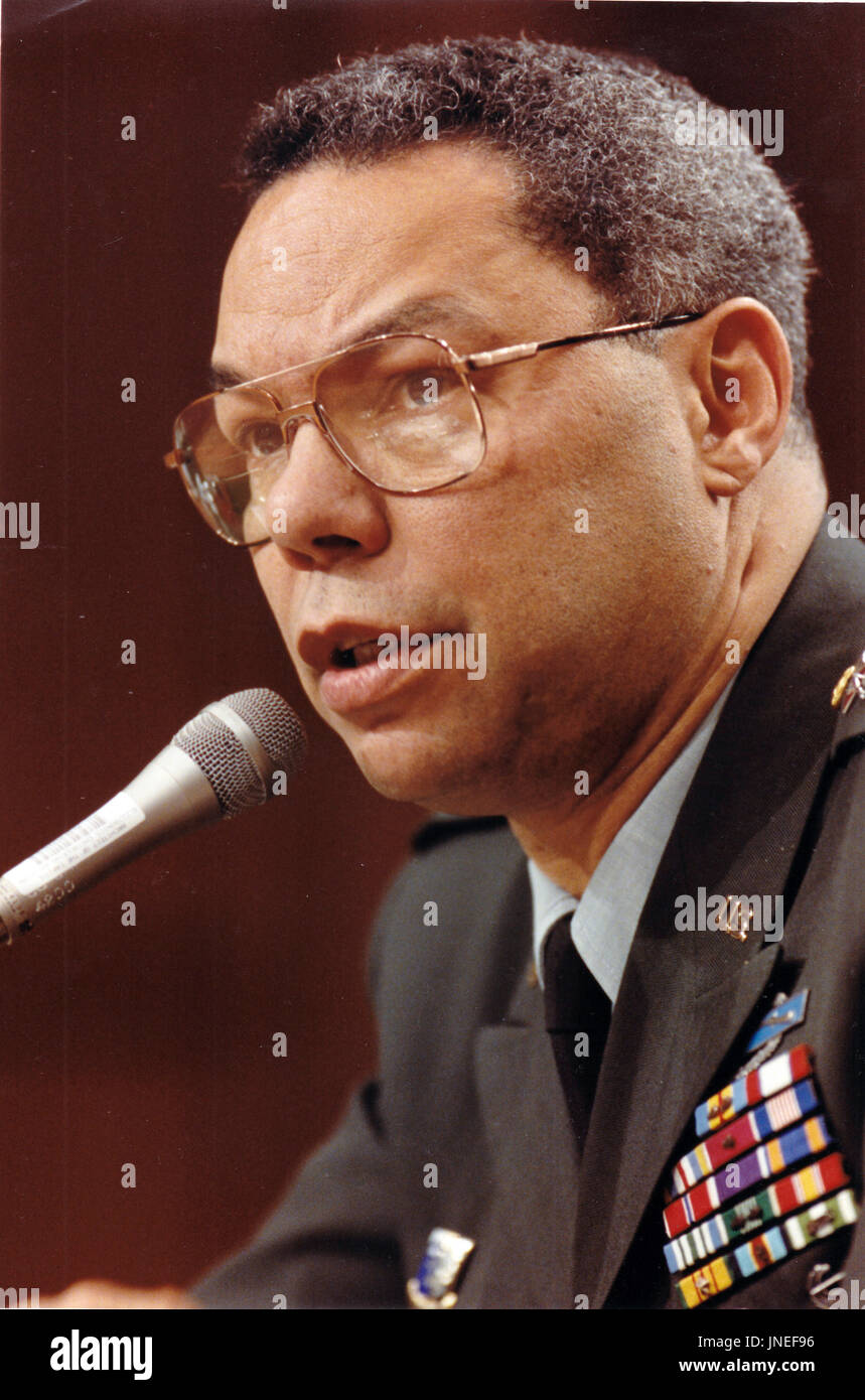 United States Army General Colin L. Powell, Chairman of the Joint ...