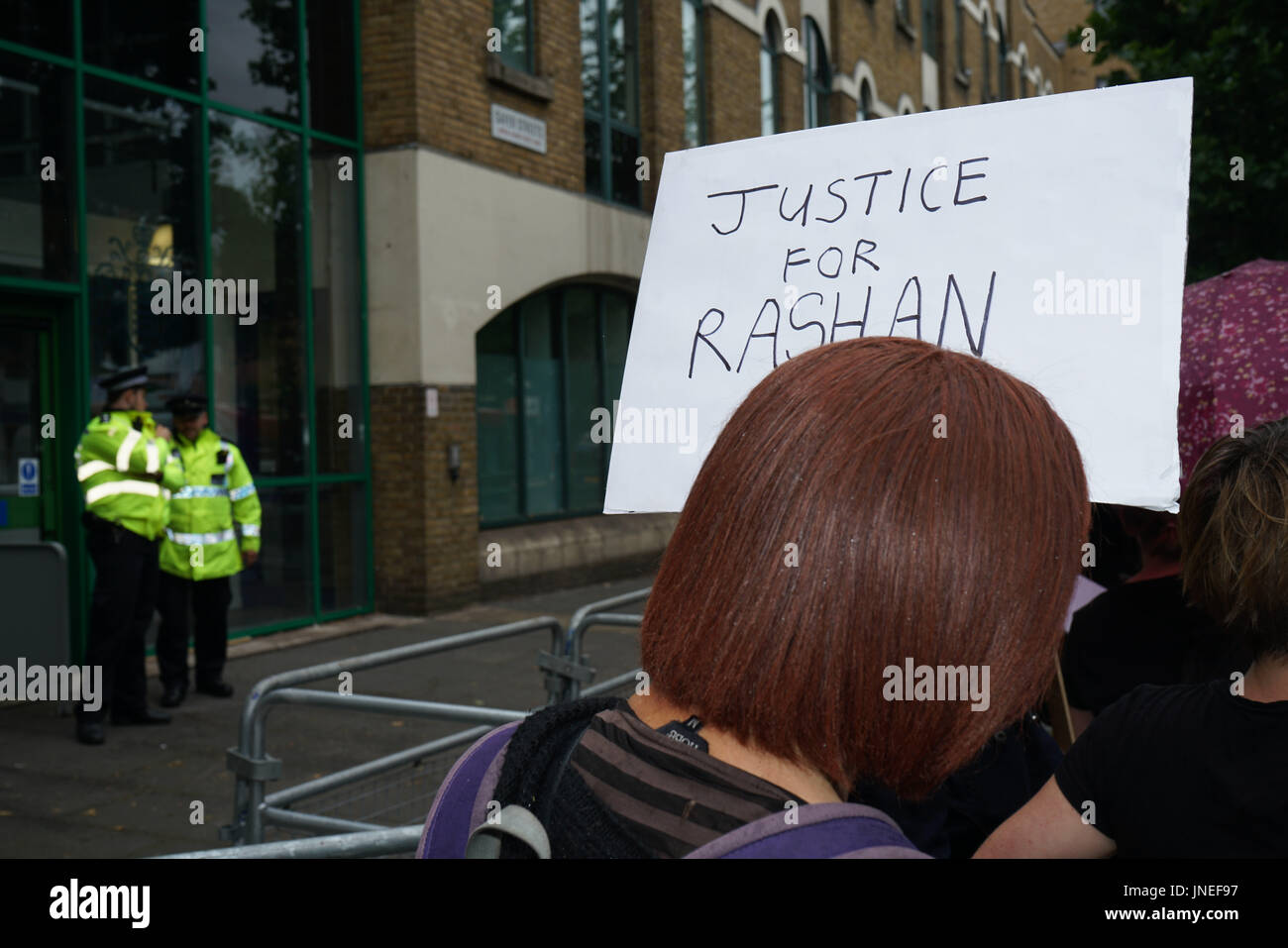 Stoke Newington Police, London, England, UK. 29th July, 2017. Stand Up ...