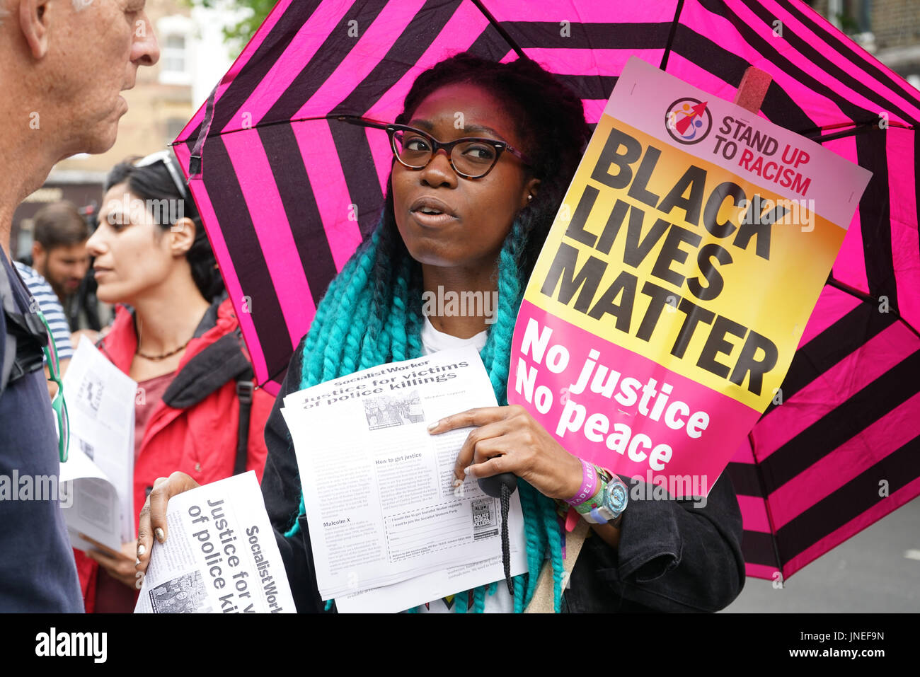 Stoke Newington Police, London, England, UK. 29th July, 2017. Stand Up ...