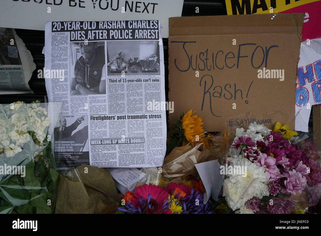 London, England, UK. 29th July 2017. Justice for Rashan and Edson Da ...