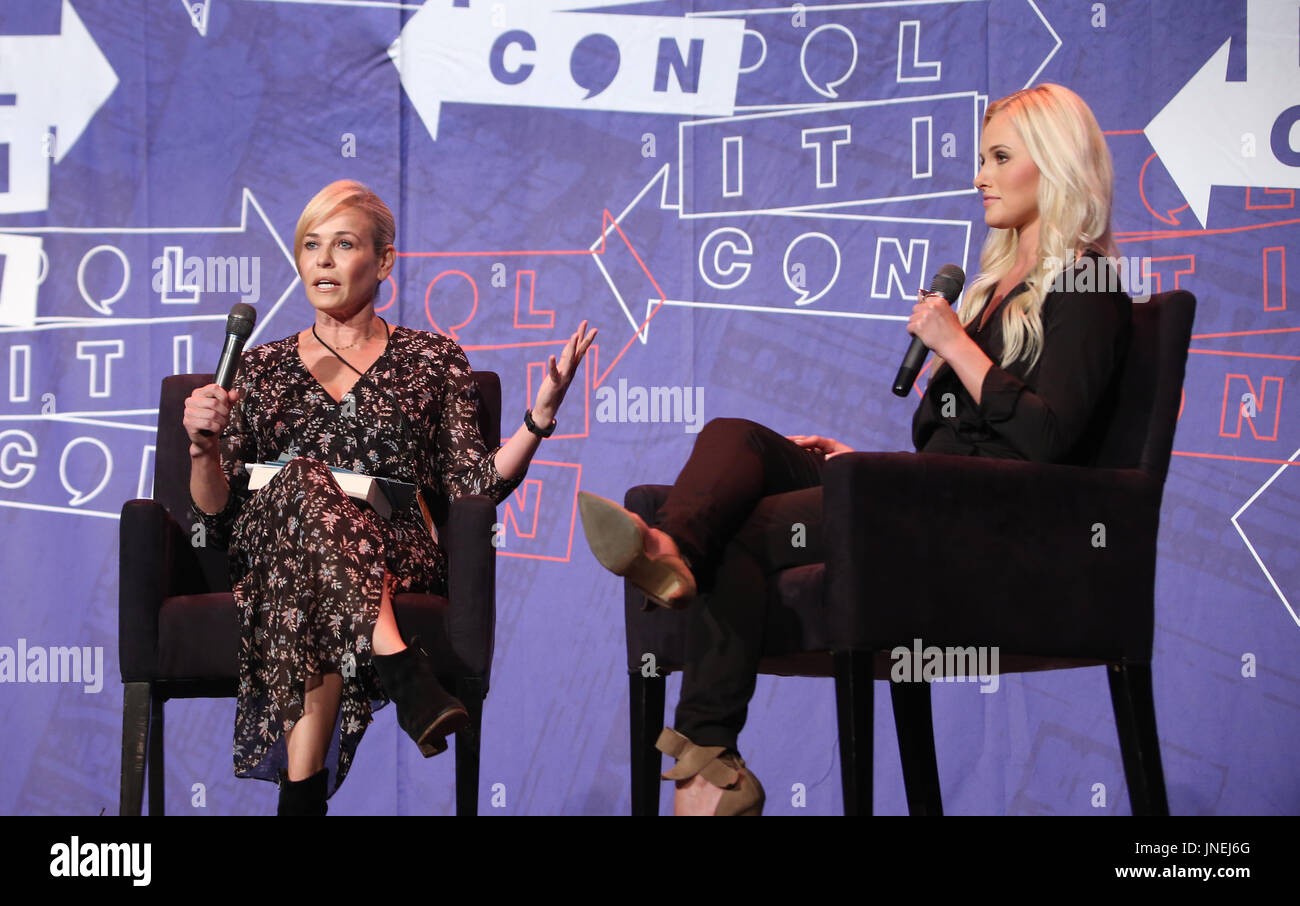PASADENA, CA - JULY 29: Chelsea Handler, Tomi Lahren, At Politicon 2017 ...