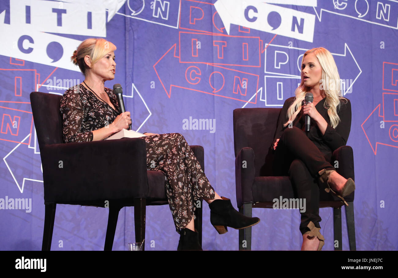 PASADENA, CA - JULY 29: Chelsea Handler, Tomi Lahren, At Politicon 2017 ...