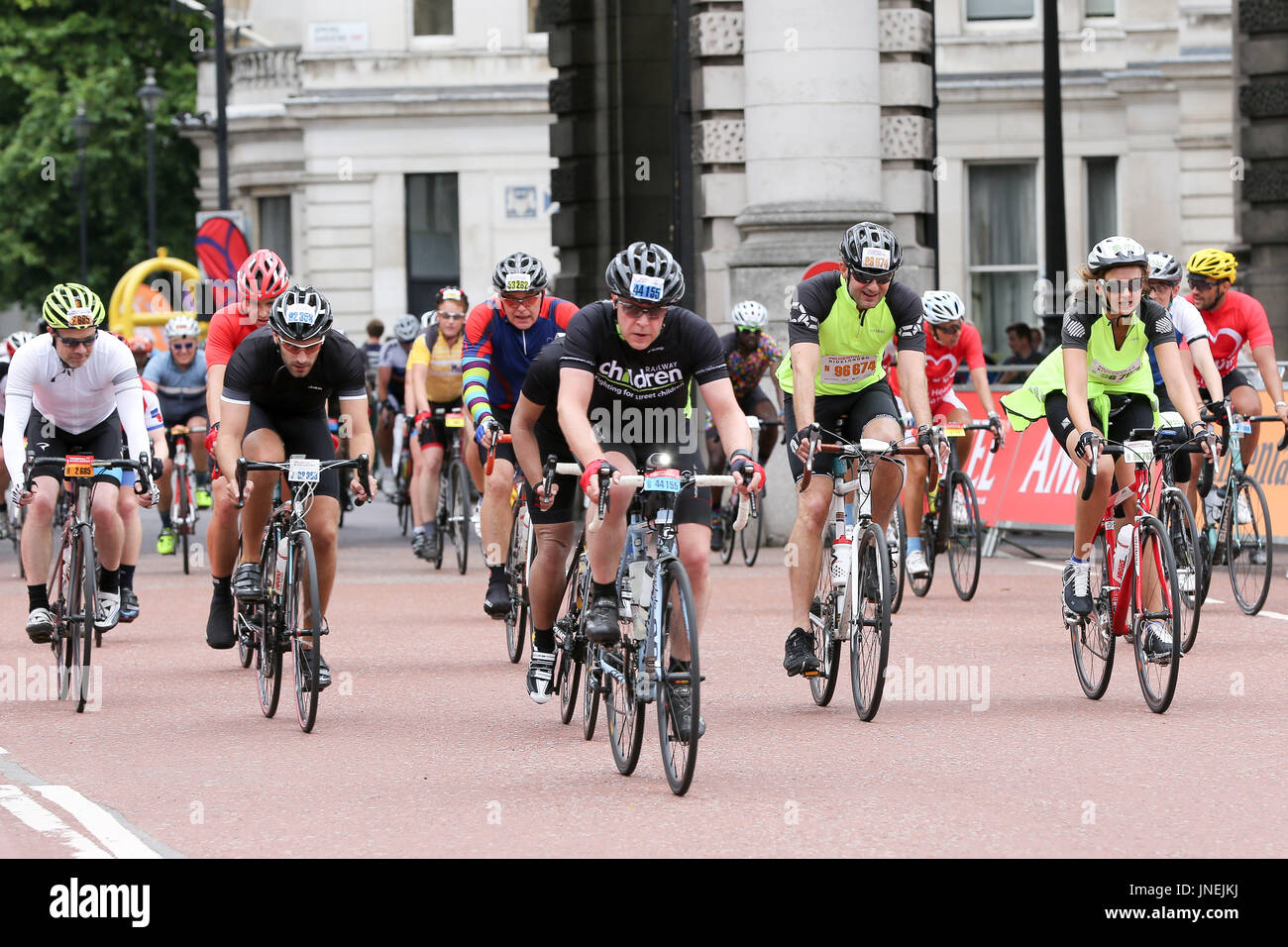 The Mall. London. UK 30 July 2017 - Riders on The Mall in the ...