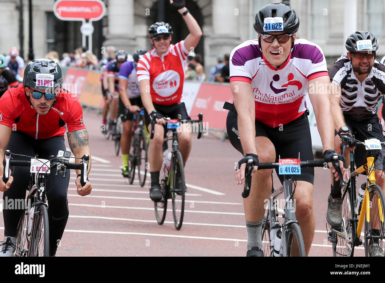 The Mall. London. UK 30 July 2017 - Riders on The Mall in the ...