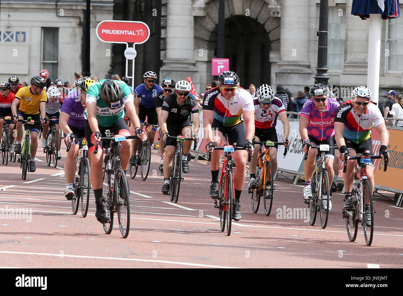 The Mall. London. UK 30 July 2017 - Riders on The Mall in the ...