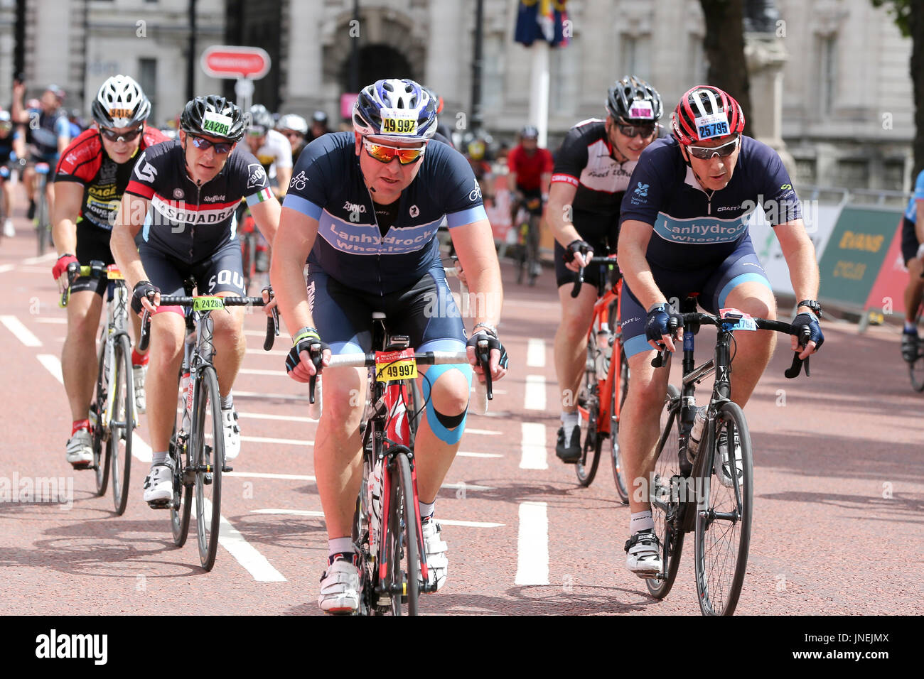 The Mall. London. UK 30 July 2017 - Riders on The Mall in the ...