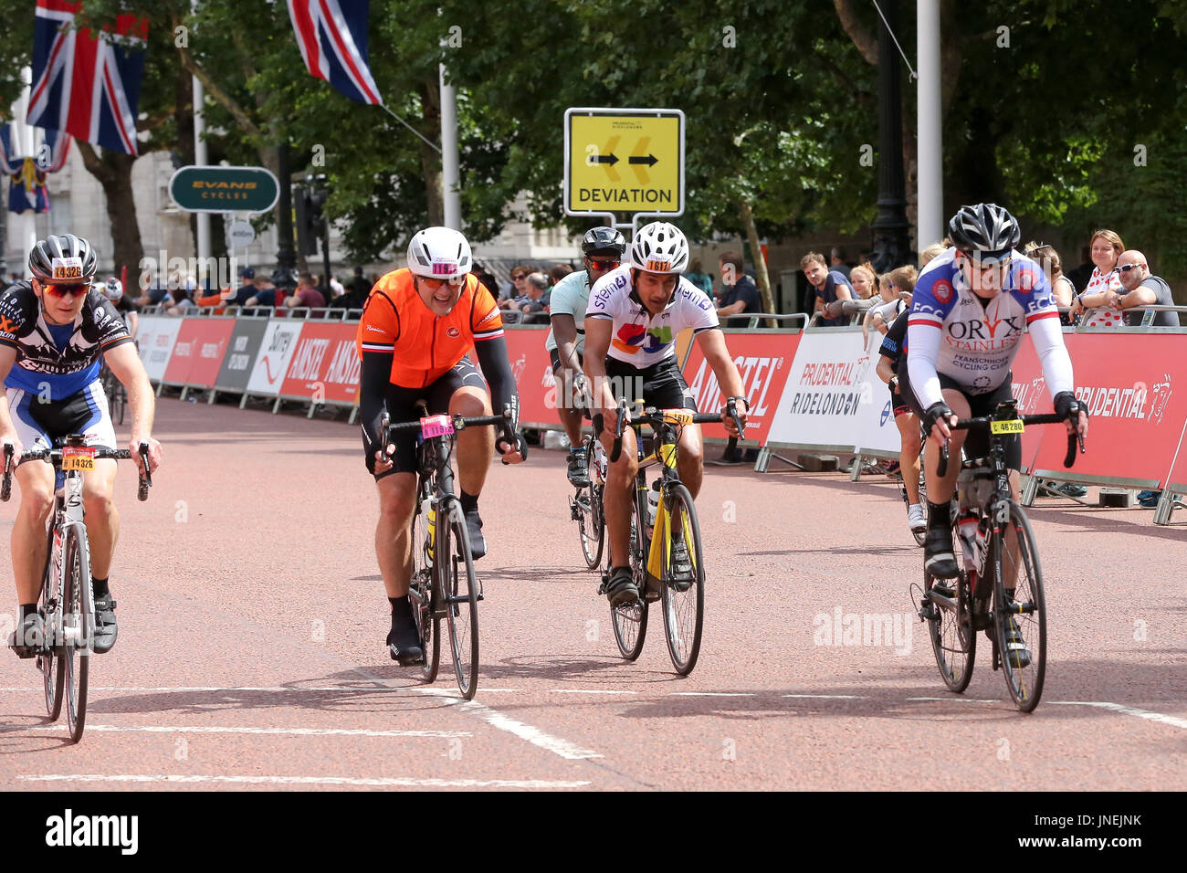 The Mall. London. UK 30 July 2017 - Riders on The Mall in the ...