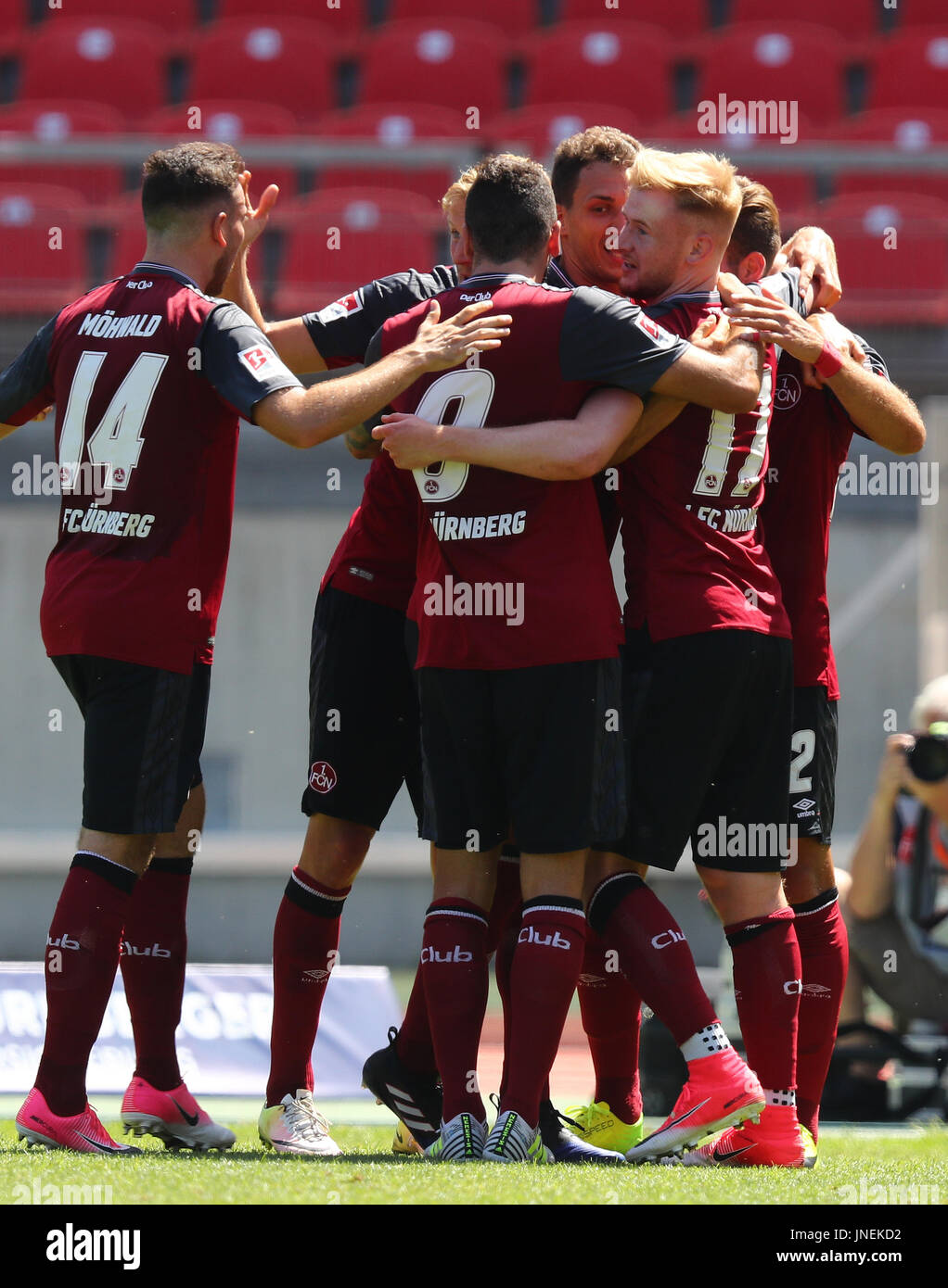 Nuremberg, Germany. 30th July, 2017. Nuremberg's Sebastian Kerk (2nd r ...