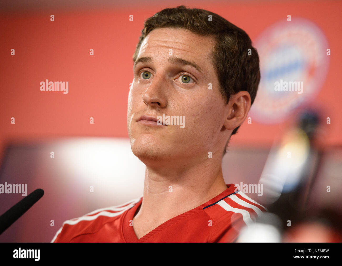 Munich, Germany. 30th July, 2017. Bayern's new team member Sebastian ...