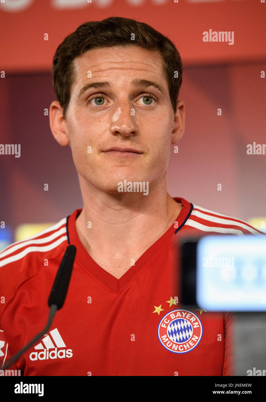 Munich, Germany. 30th July, 2017. Bayern's new team member Sebastian ...