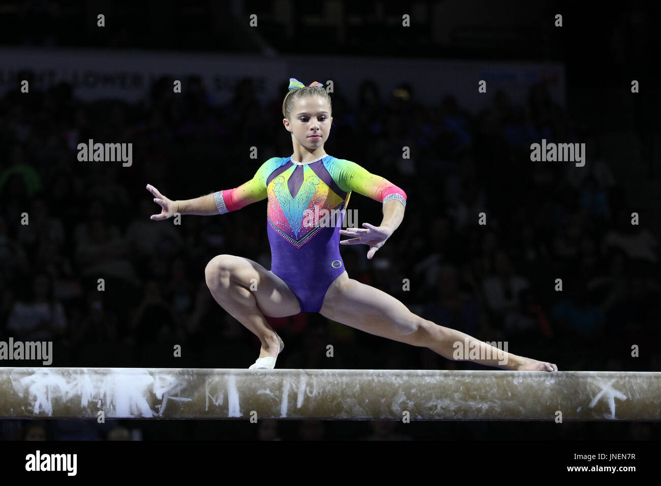 July 29, 2016: Gymnast Ragan Smith competes in the senior competition ...