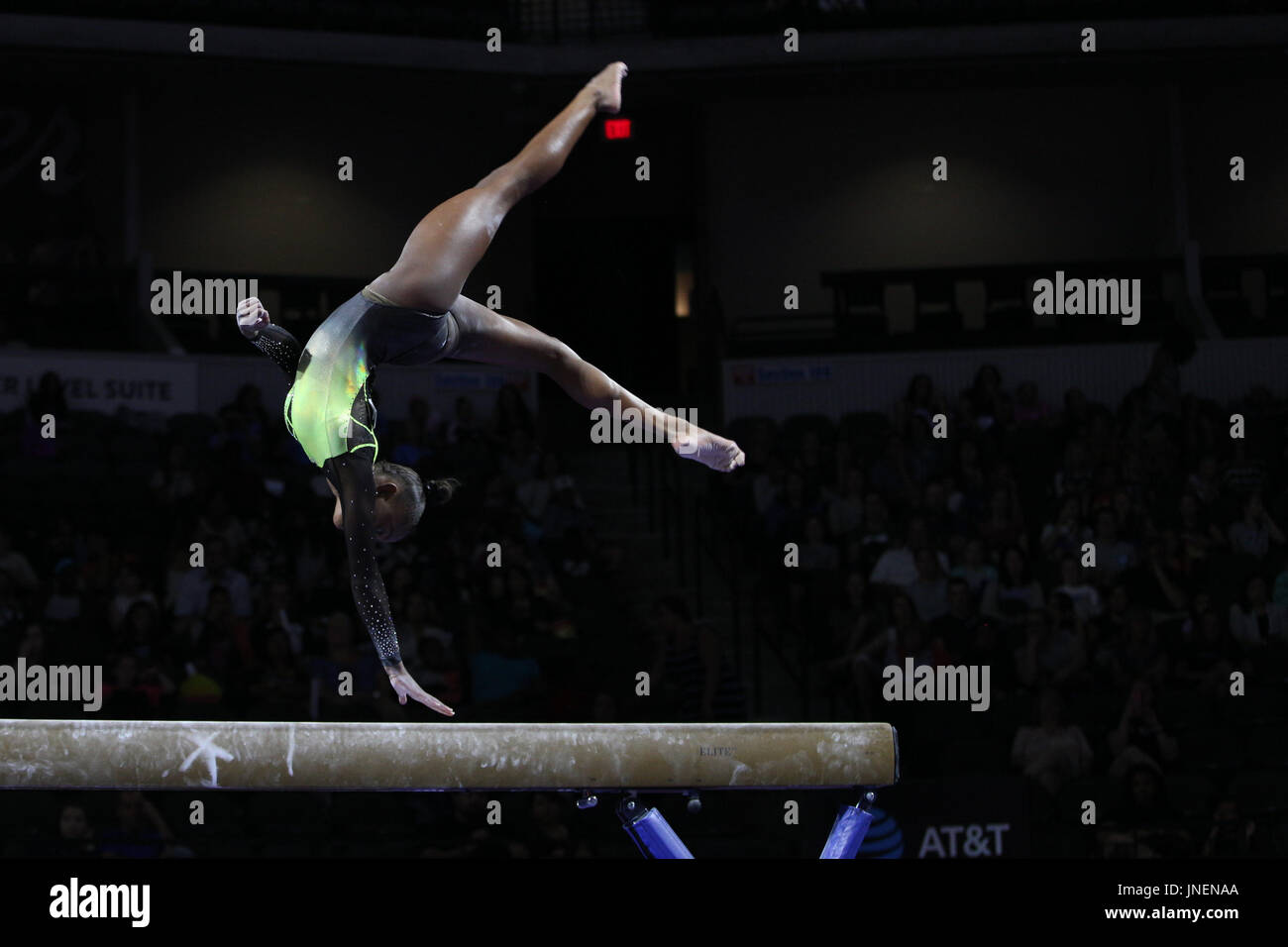 July 29, 2016: Gymnast Trinity Thomas competes in the senior ...