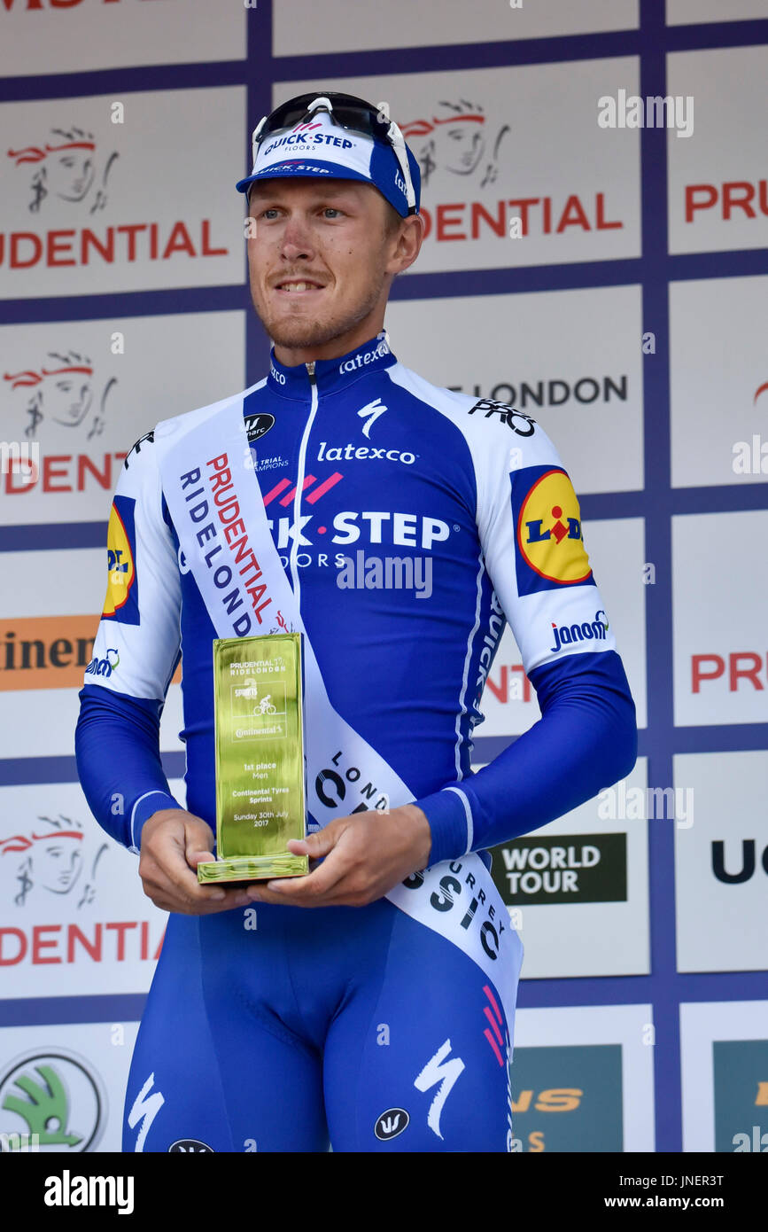 London, UK. 30 July 2017. Matteo Trentin, Team Quick Step-Floors ...