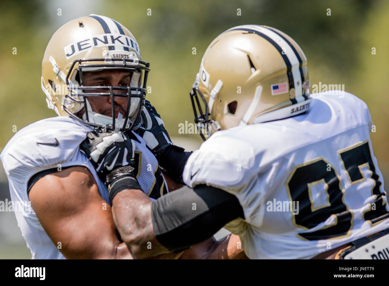 July 30, 2017 - New Orleans Saints offensive lineman Alex Jenkins (74 ...