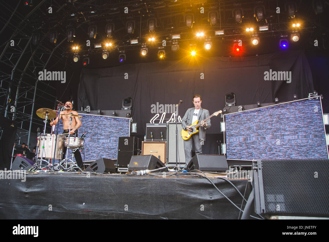 July 29, 2017 - Slaves performing on the Saturday of YNOT Festival ...