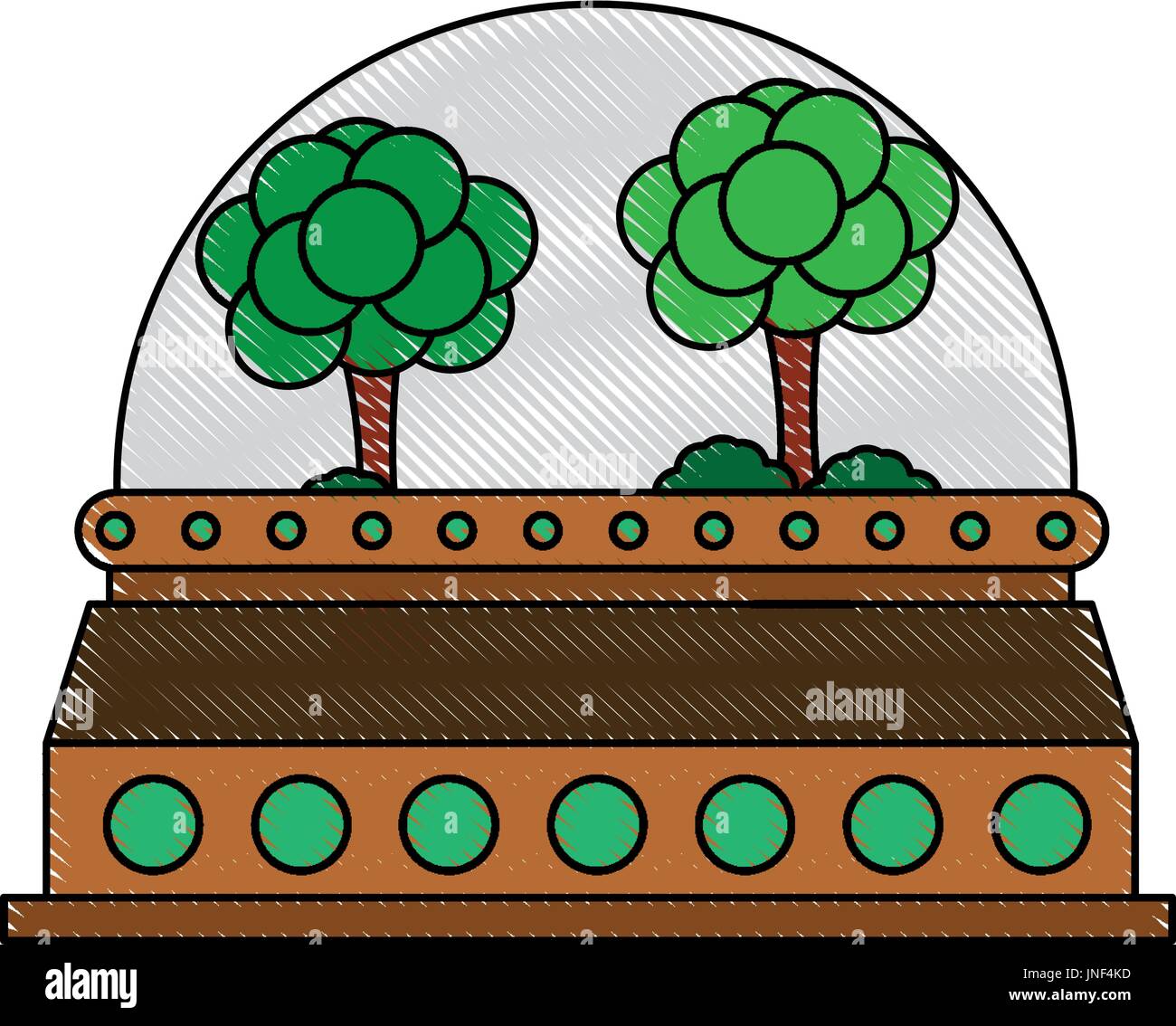 Protective dome Stock Vector Images - Alamy