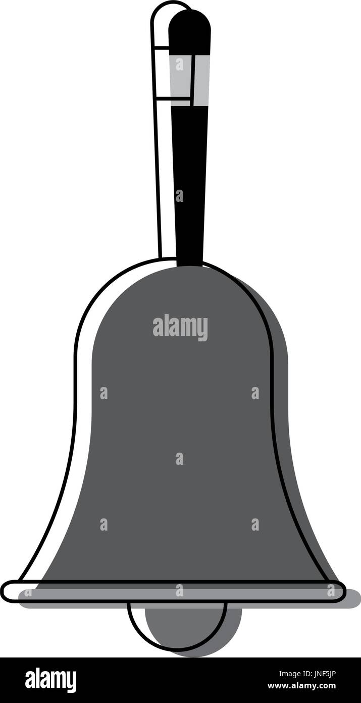 retro school bell handle clapper classic Stock Vector Image & Art - Alamy