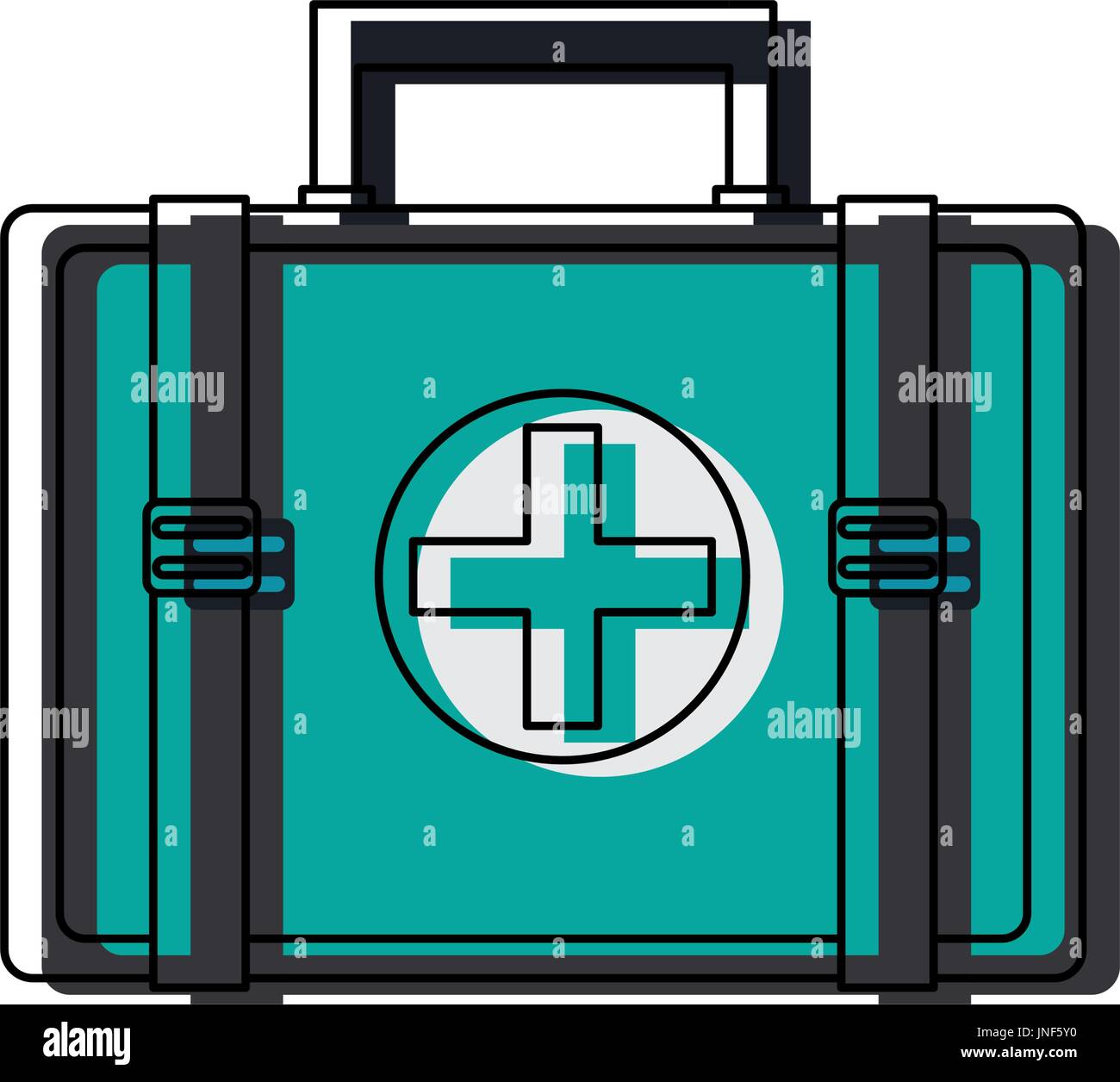 first aid kit medical emergency help attention icon Stock Vector Image ...