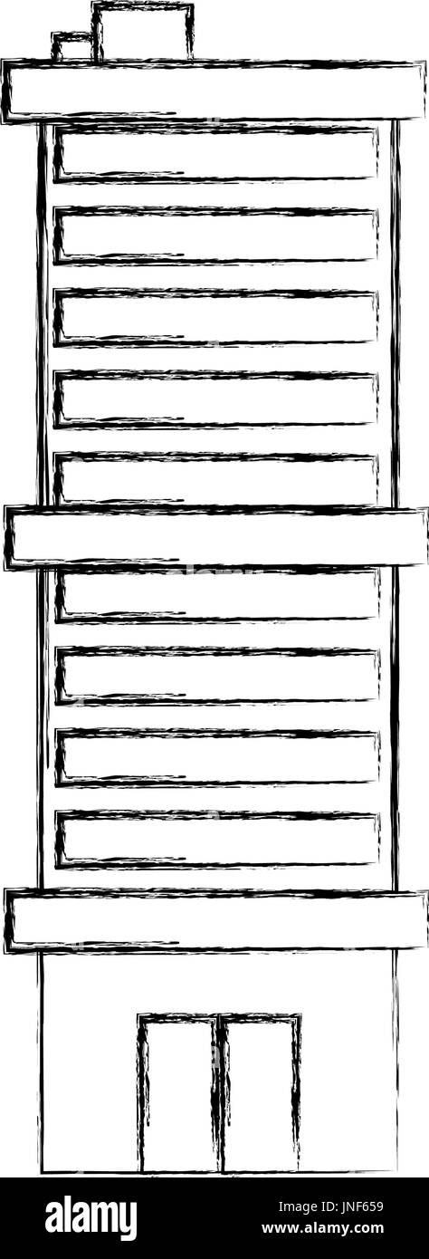 modern building high structure urban exterior Stock Vector Image & Art ...