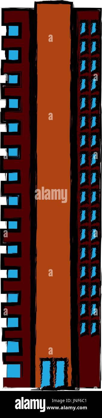 modern building high structure urban exterior Stock Vector Image & Art ...