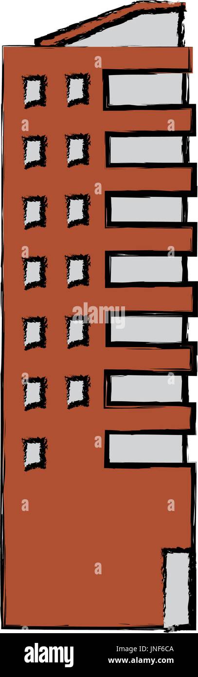 modern building high structure urban exterior Stock Vector Image & Art ...