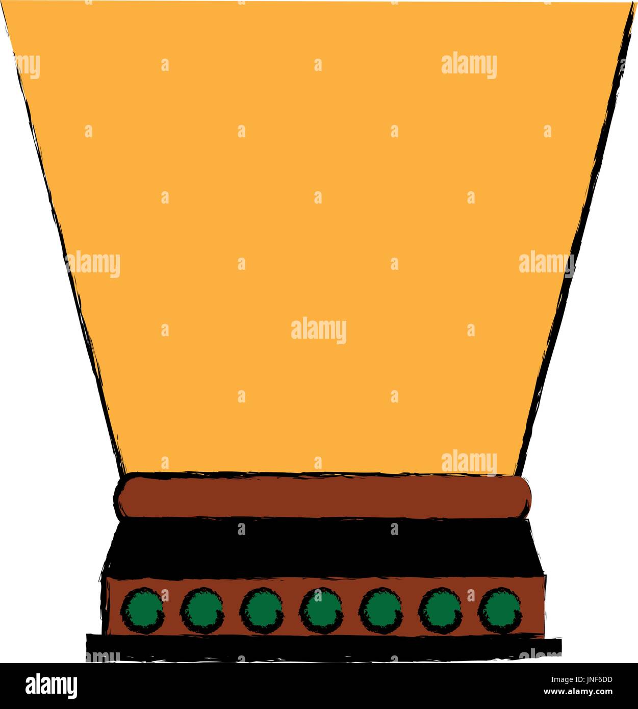 abstract digital and future of technology hologram projector Stock ...