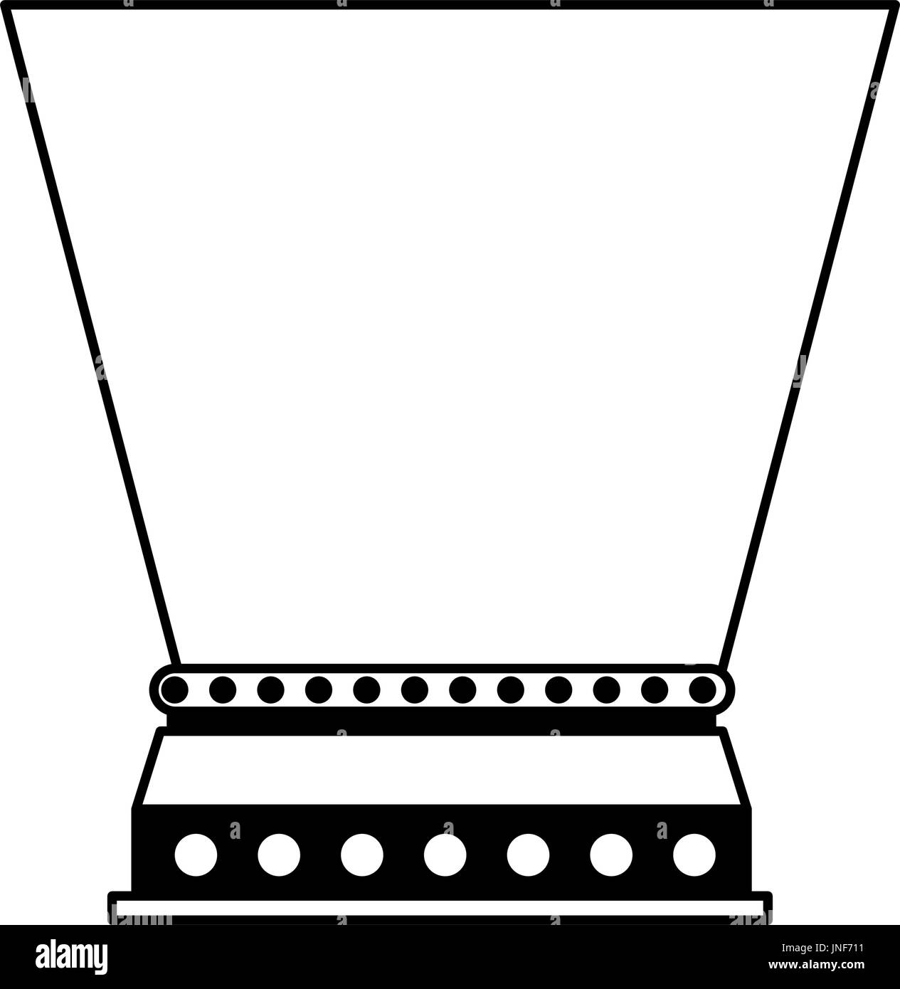 abstract digital and future of technology hologram projector Stock ...