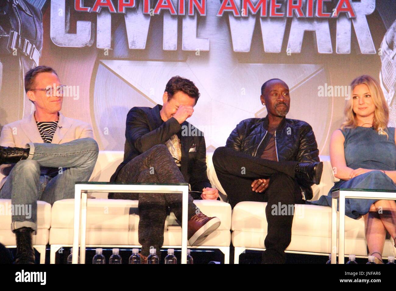 Paul Bettany, Robert Downey Jr., Don Cheadle, Emily VanCamp 04/10/2016 ...
