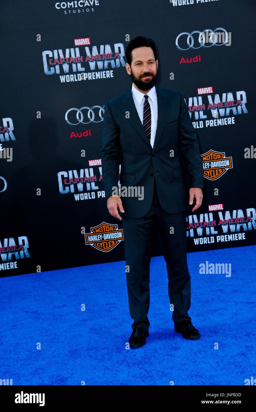 Paul Rudd 04/12/2016 World Premiere of Marvel's "Captain America: Civil ...