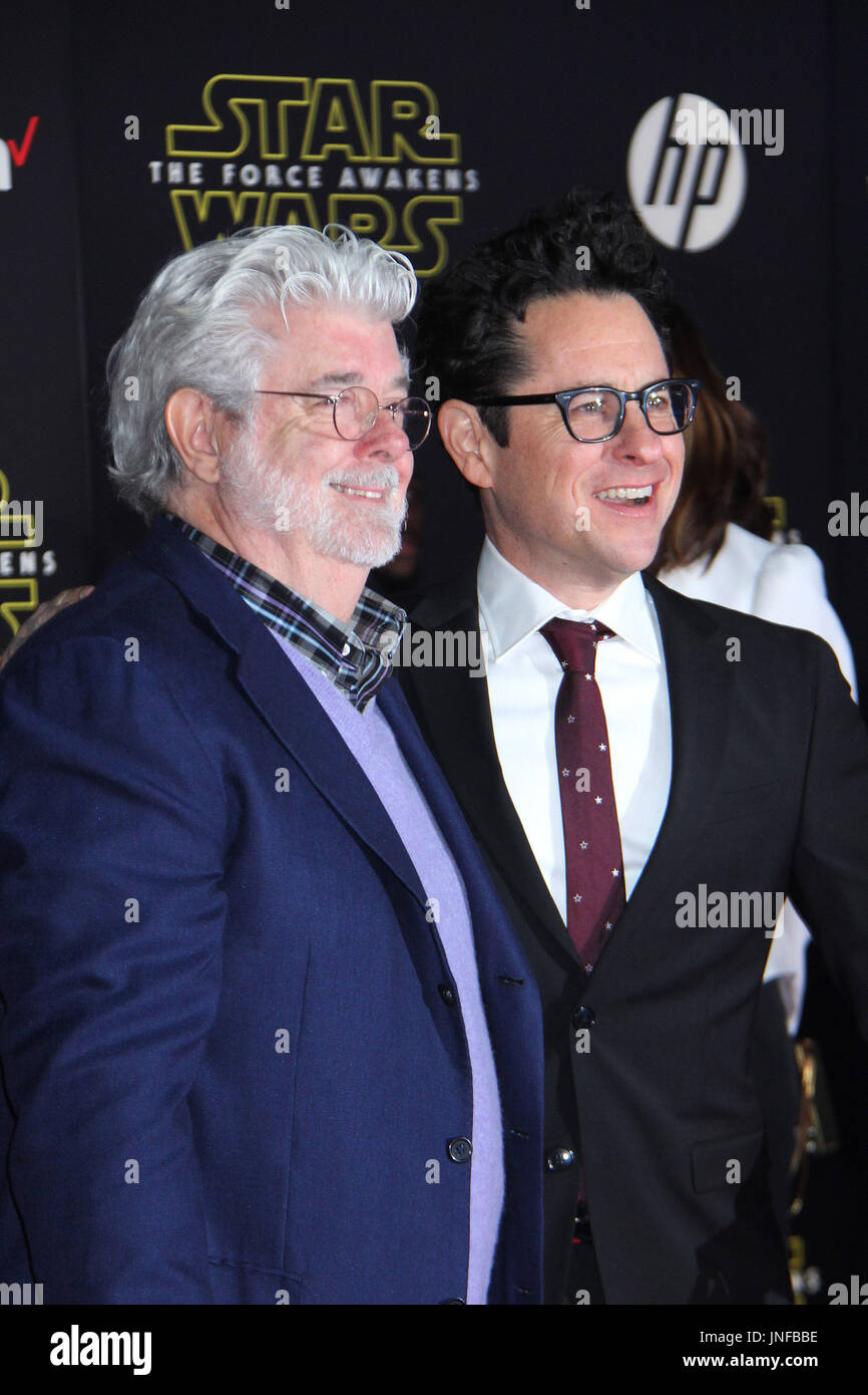 George Lucas, J.J. Abrams 12/14/2015 "Star Wars The Force Awakens ...