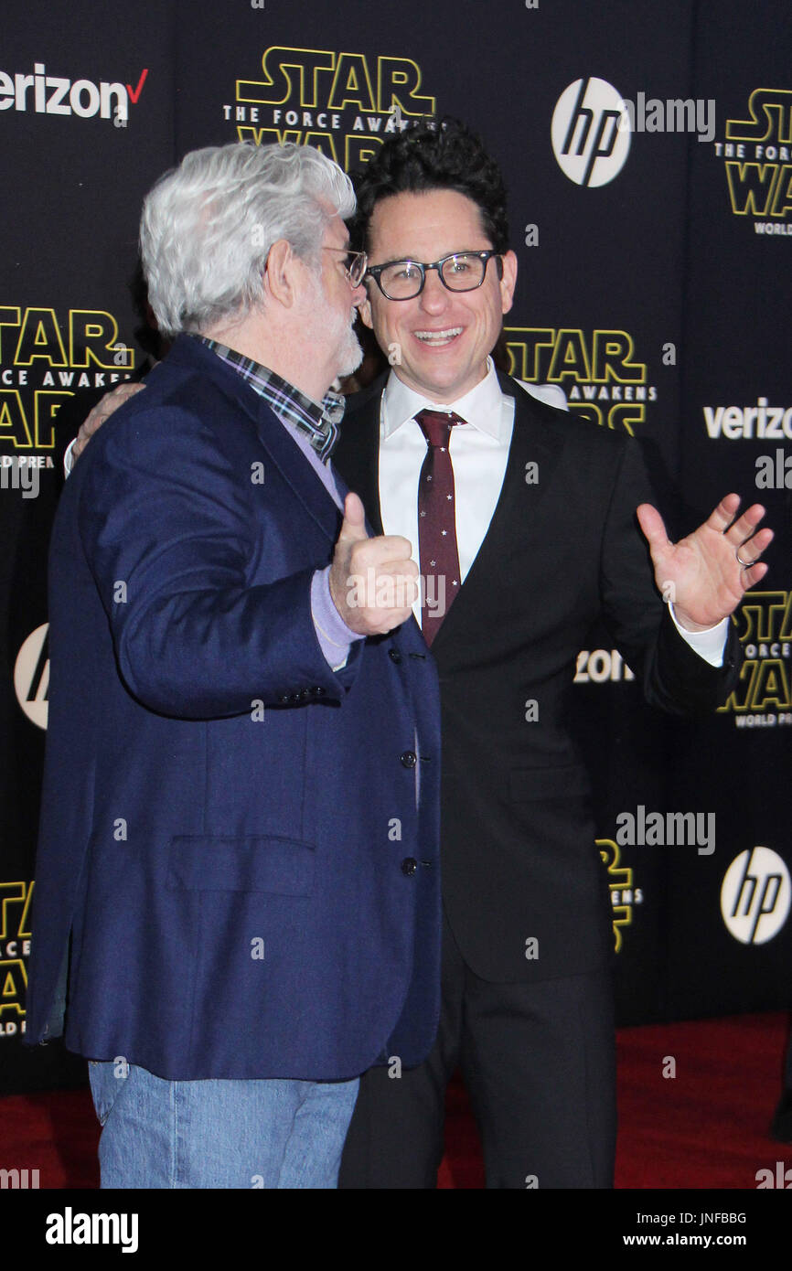 George Lucas, J.J. Abrams 12/14/2015 "Star Wars The Force Awakens ...