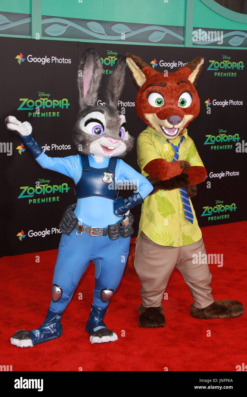 atmosphere 02/17/2016 "Zootopia" Premiere held at the El Capitan ...
