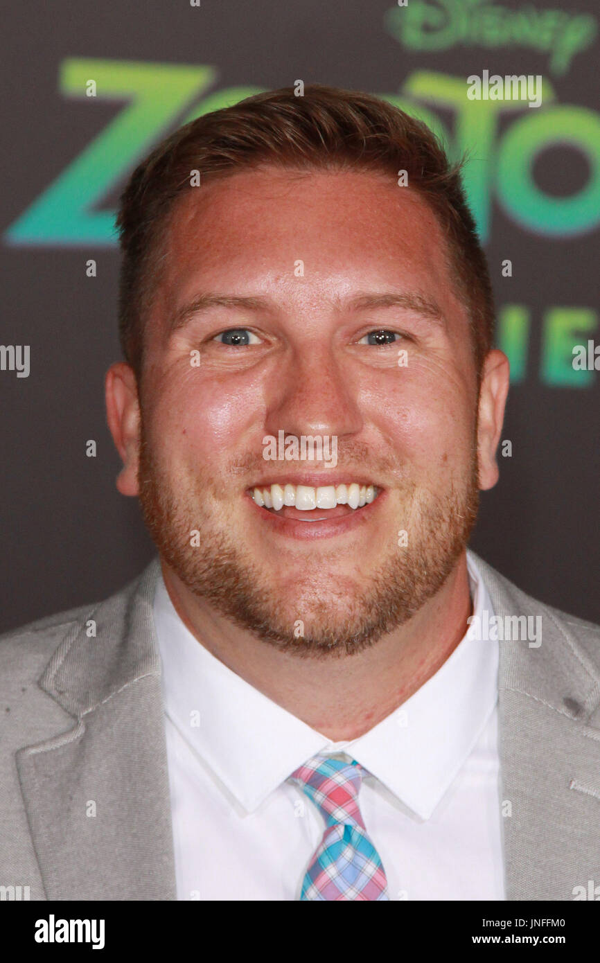 Nate Torrence 02/17/2016 "Zootopia" Premiere held at the El Capitan ...
