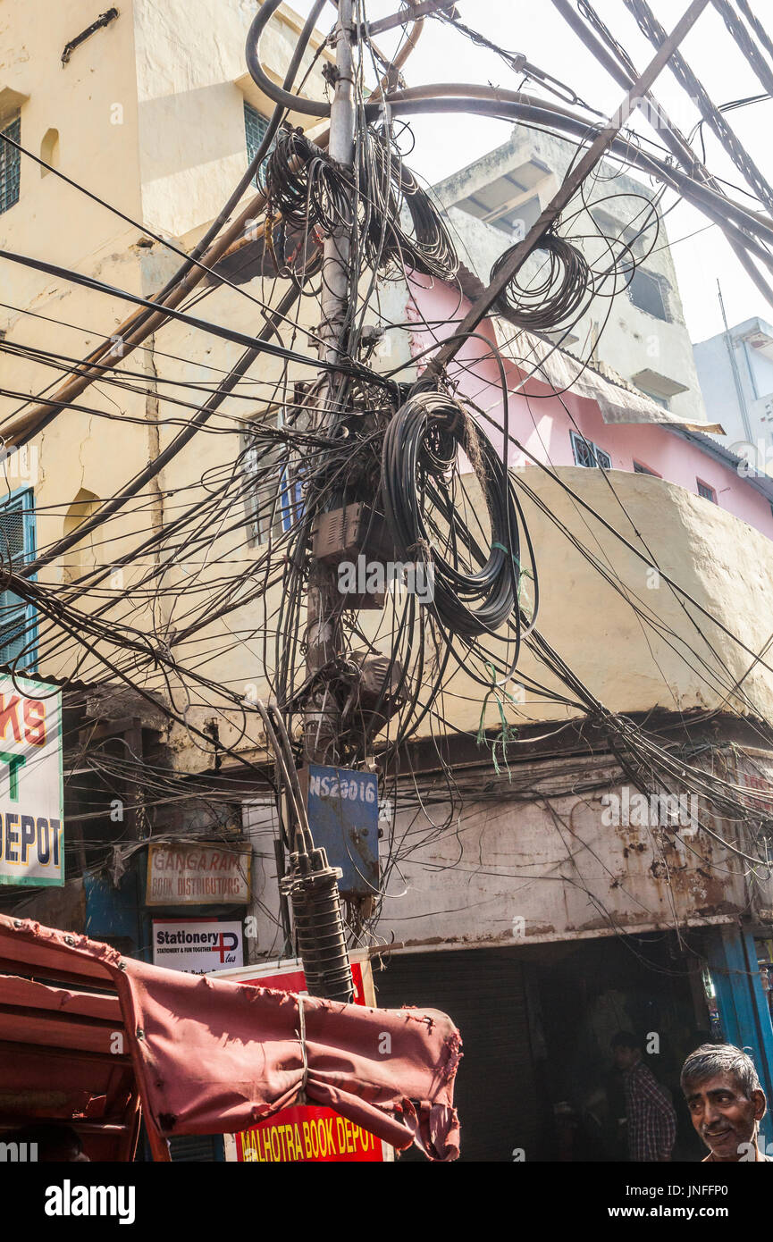 Power lines india hi-res stock photography and images - Alamy