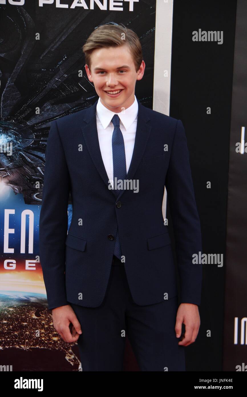 Garrett Wareing 06/20/2016 The Red Carpet Screening of "Independence Day: Resurgence h held at ...
