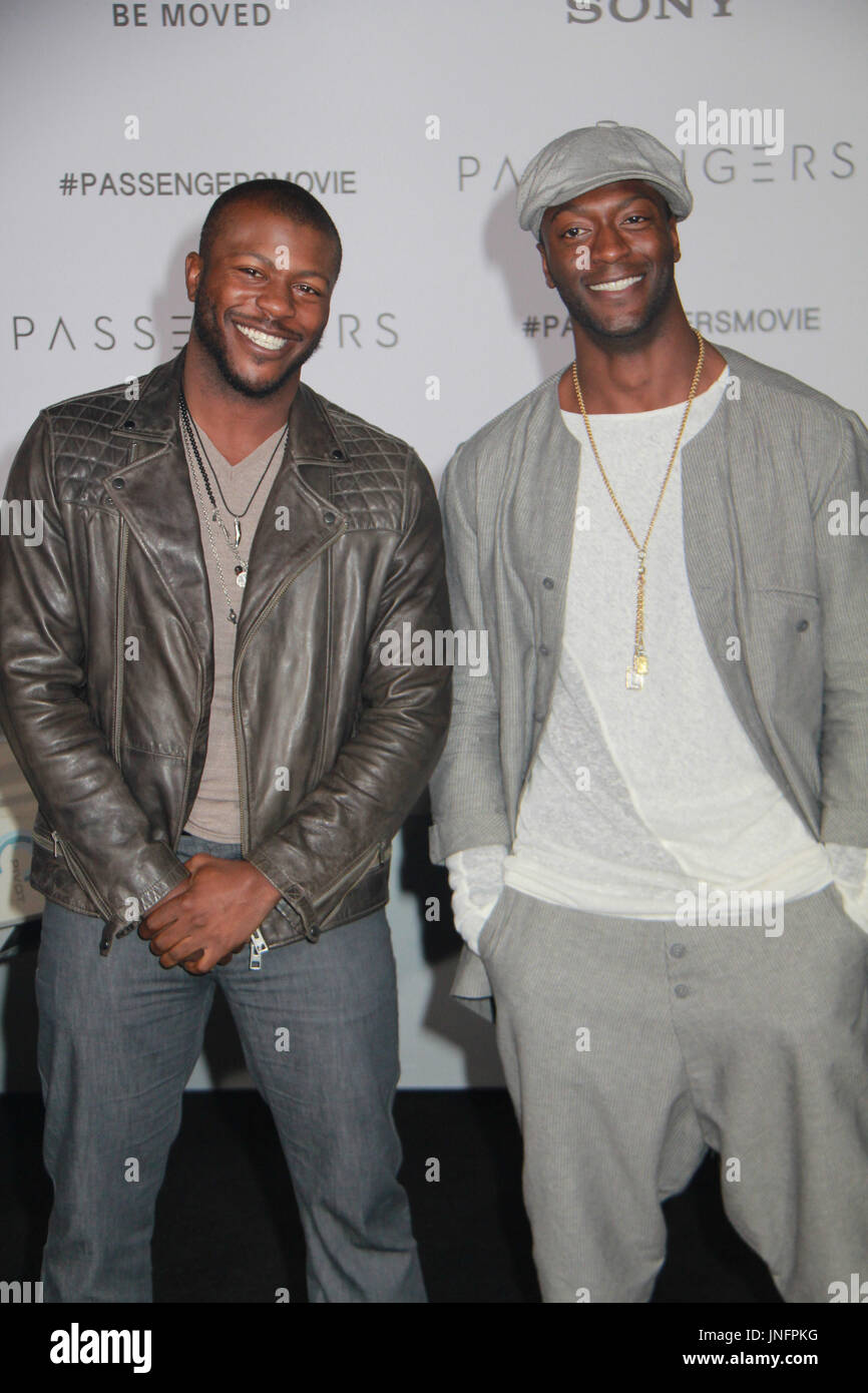 Edwin Hodge, Aldis Hodge 12/14/2016 The World Premiere of "Passengers ...