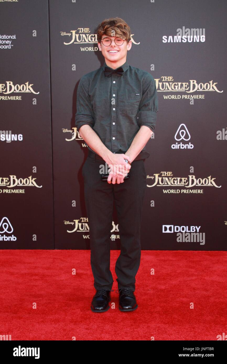 Mikey Murphy 04/04/2016 The World Premiere of gThe Jungle Book h held at The El Capitan Theater ...