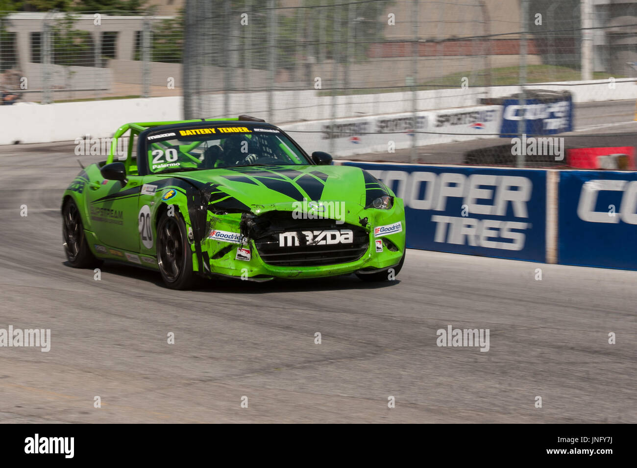 TORONTO, ON - JULY 16: Car during the Global MX-5 Cup Race at ...