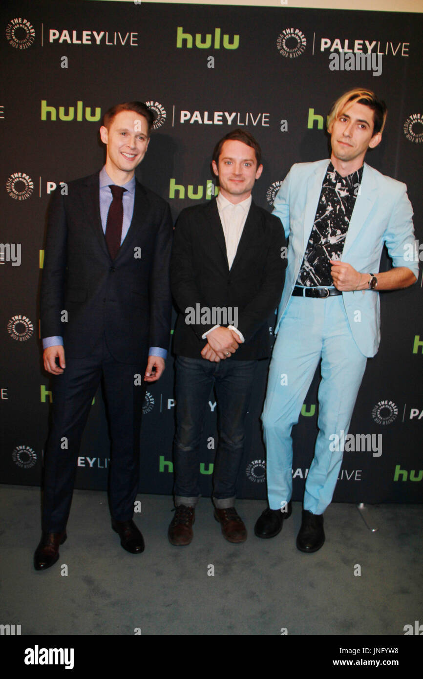 Samuel Barnett, Elijah Wood, Max Landis 10/18/2016 PaleyLive LA ...