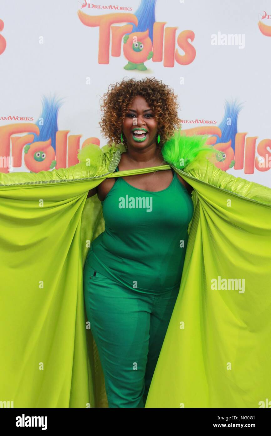 GloZell Green 10/23/2016 Premiere of "Trolls" held at the Regency ...