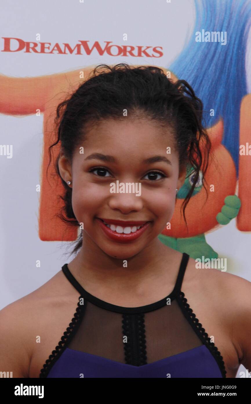 Kyla-Drew Simmons 10/23/2016 Premiere of "Trolls" held at the Regency ...