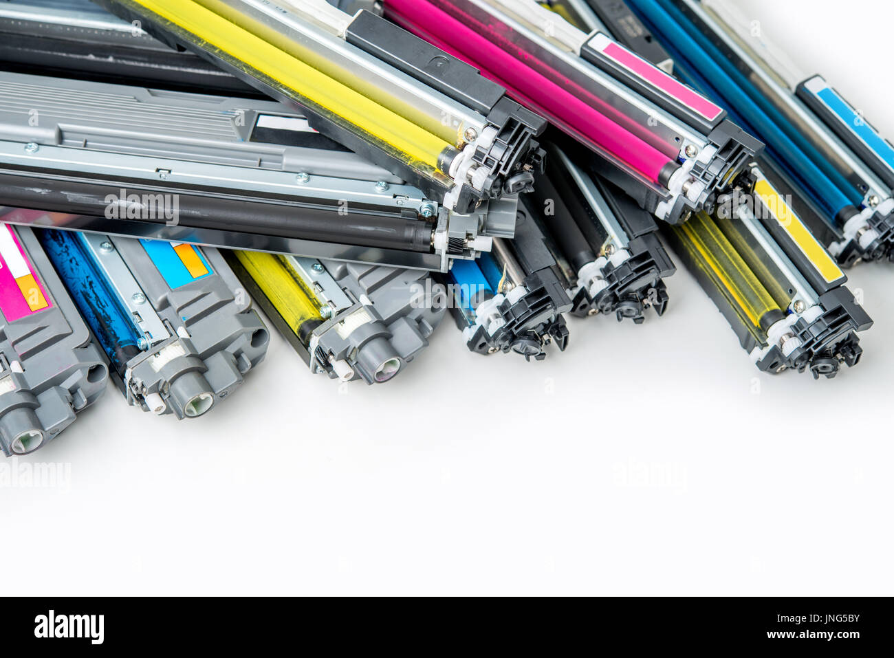 used laser toner cartridge Stock Photo - Alamy