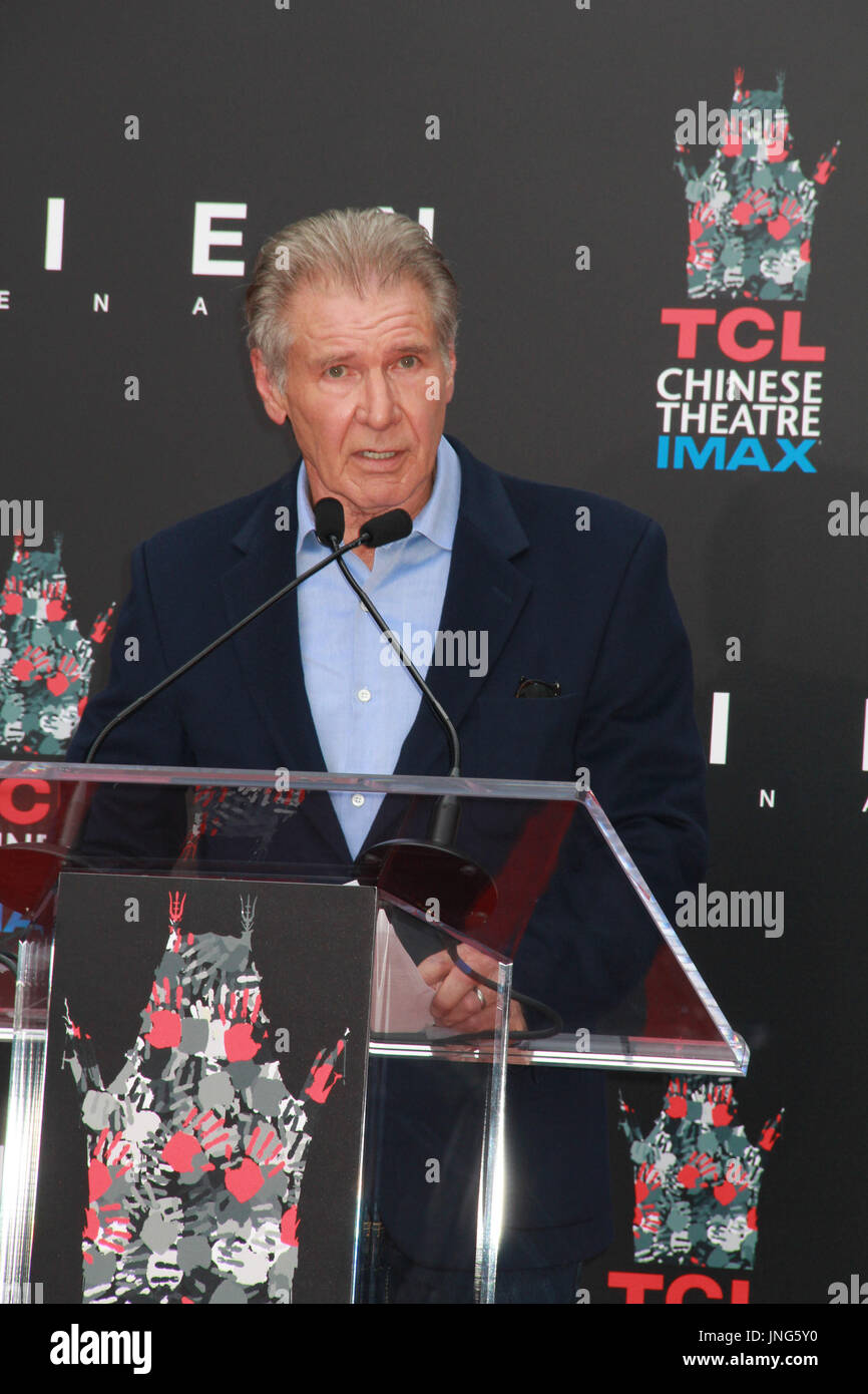 Harrison Ford 05/17/2017 Sir Ridley Scott Hand and Footprint Ceremony ...