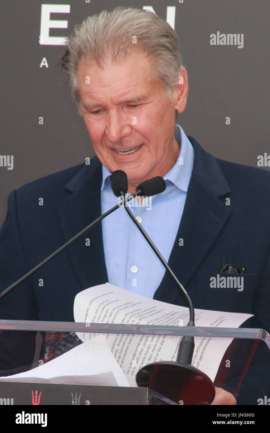 Harrison Ford 05/17/2017 Sir Ridley Scott Hand and Footprint Ceremony ...