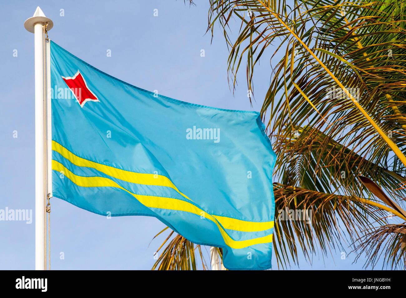 Aruba flag hi-res stock photography and images - Alamy