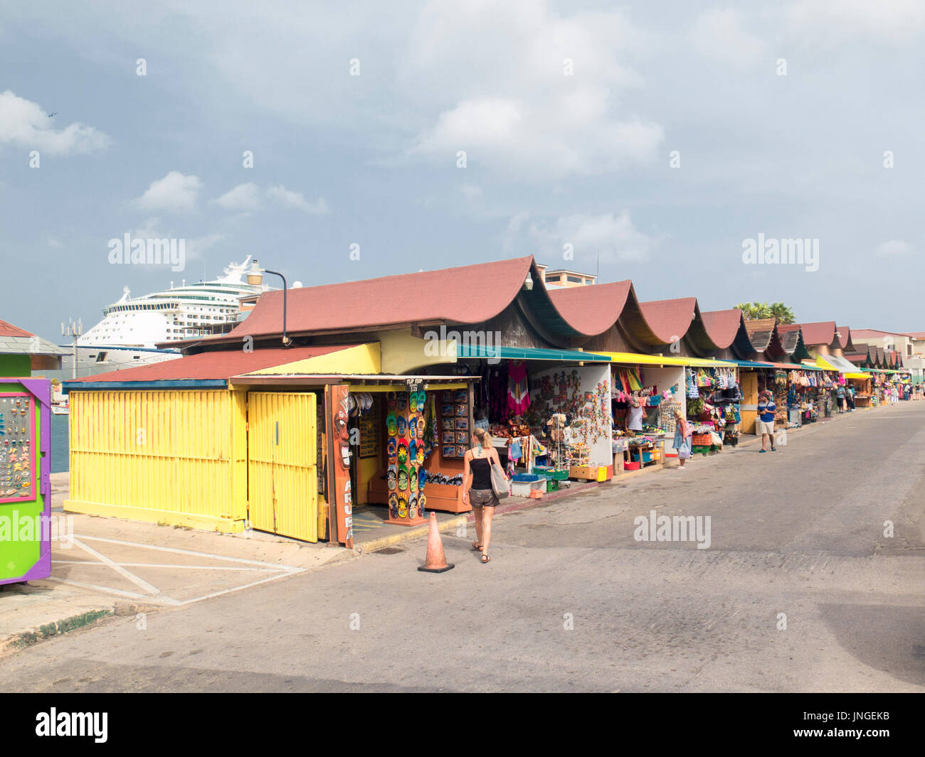 Outdoor market Aruba Stock Photo - Alamy