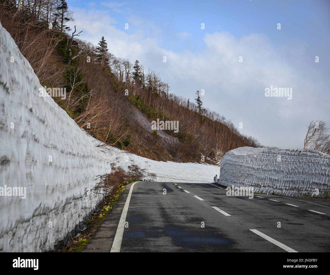 Hachimantai Aspite Line on Mount Iwate in Tohoku, Japan. Hachimantai is ...