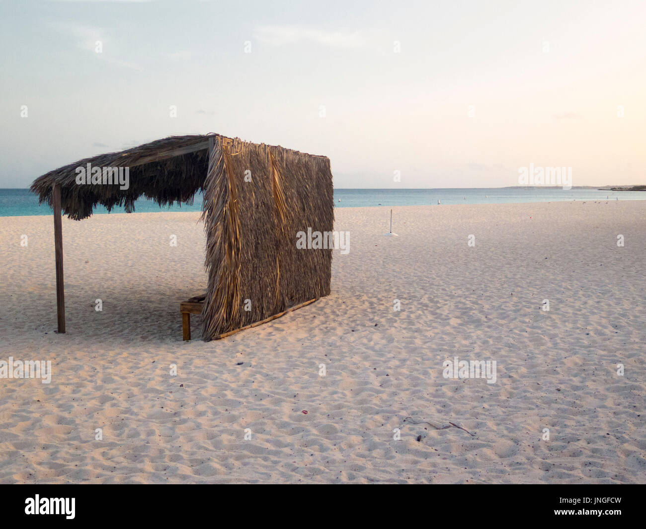 shelter on beach in Aruba Stock Photo - Alamy
